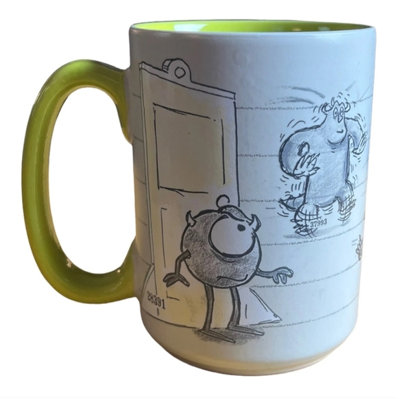 Disney | Dining | Disney Store Pixar Monsters Inc Sully Boo Mike Coffee Mug Cup Green Handle ...